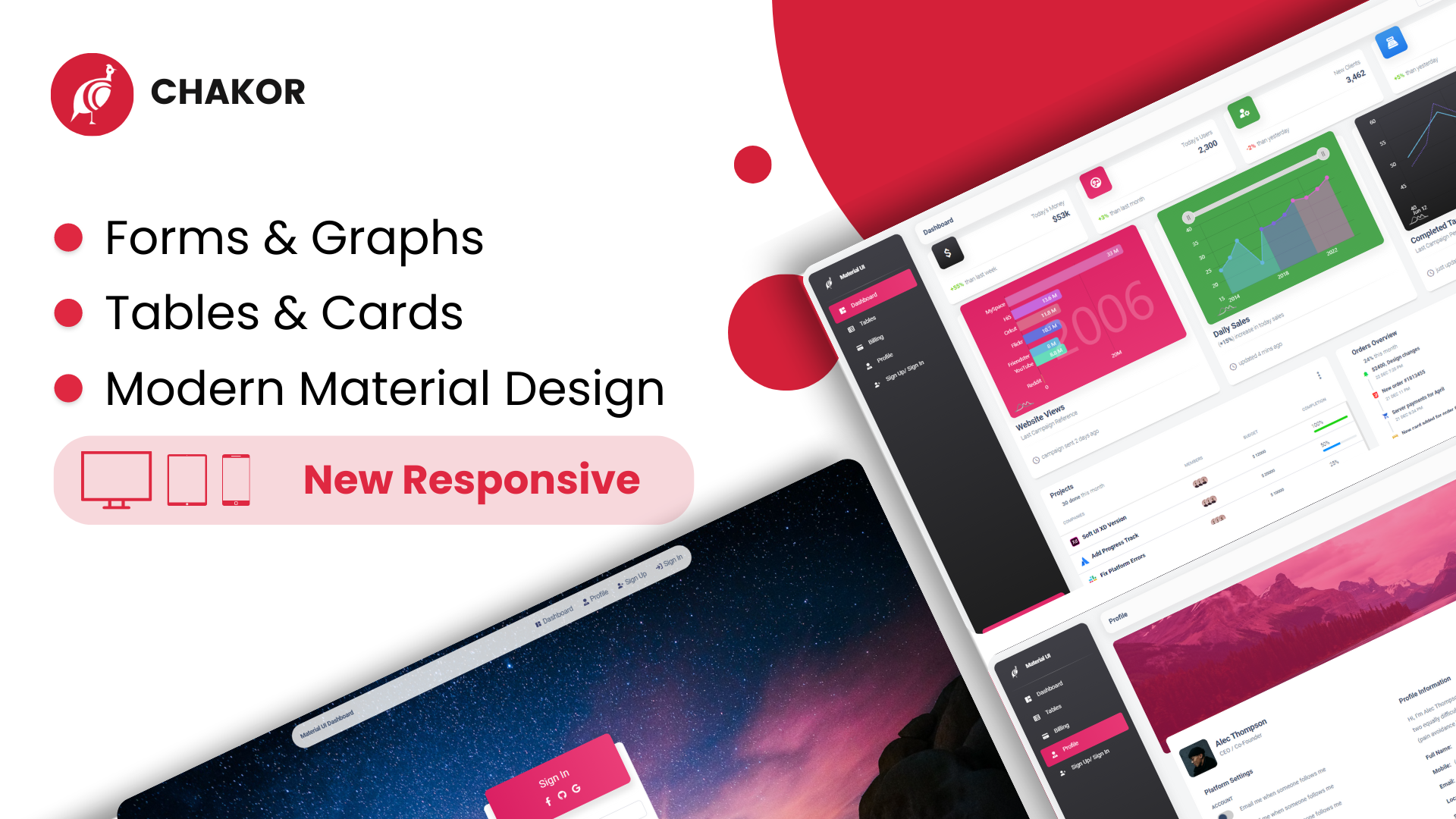 Material Ui Dashboard Template Bubble